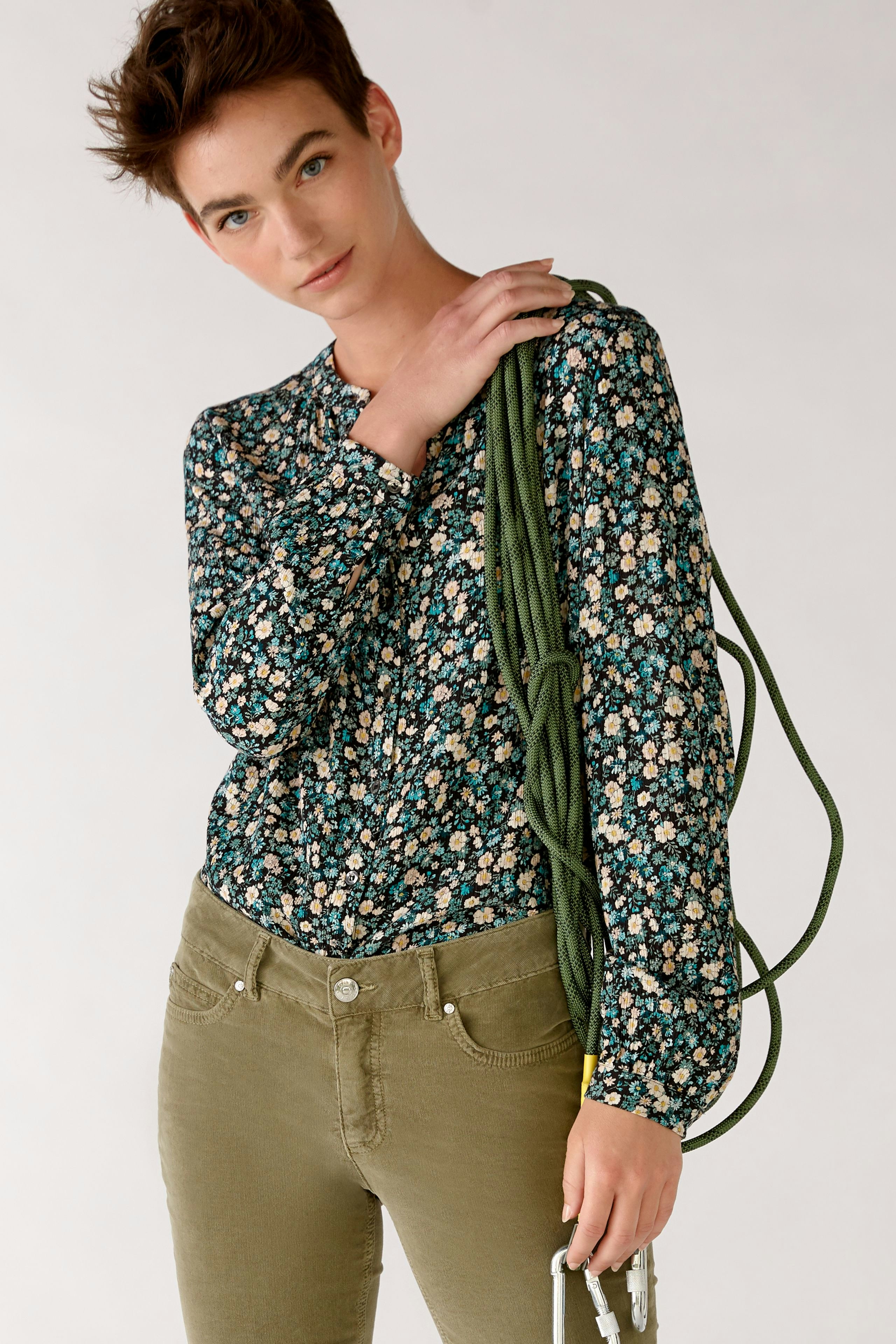 Bluse mit floralem Muster | OUI Onlineshop