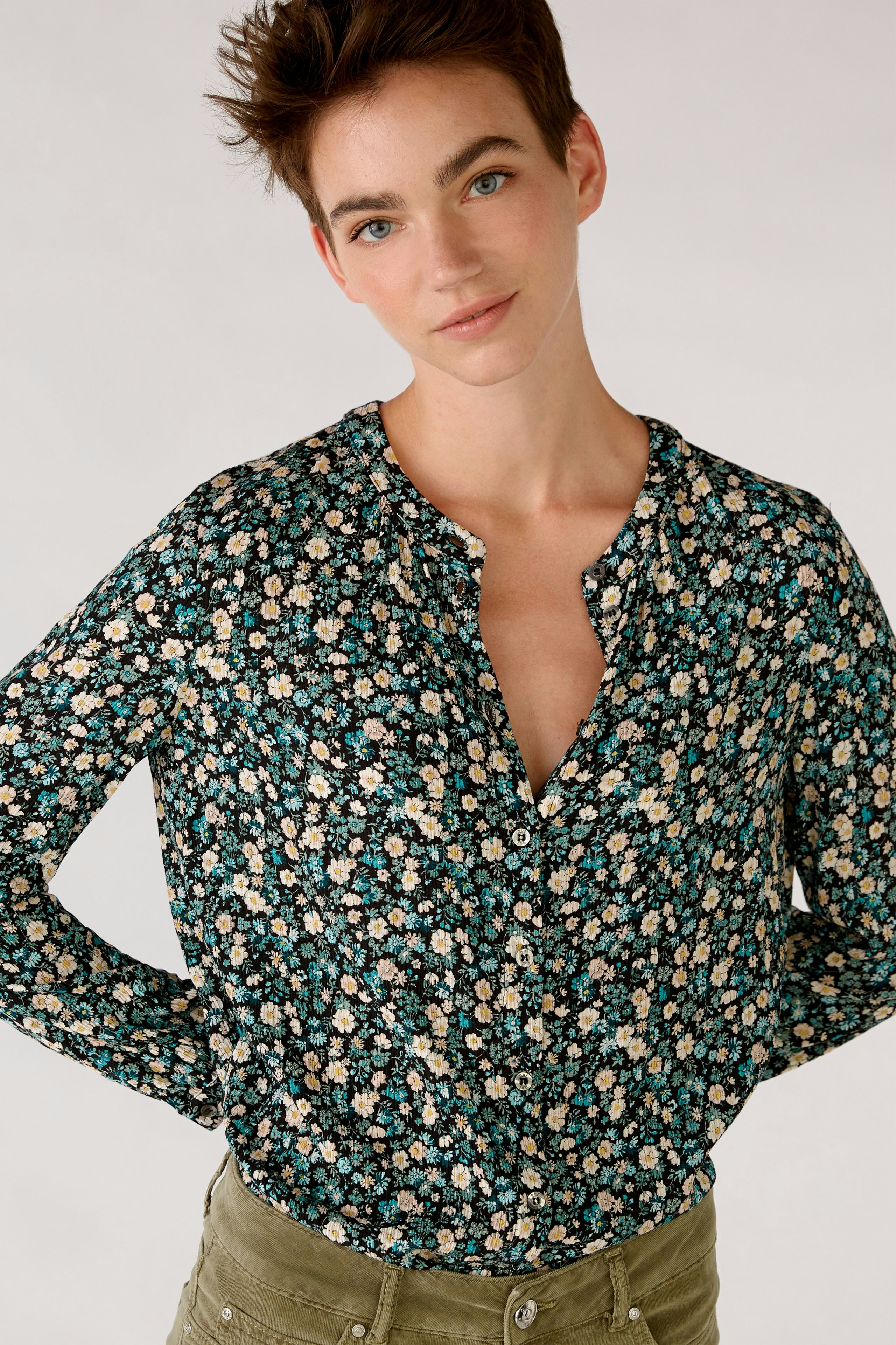 Bluse Mit Floralem Muster Oui Onlineshop