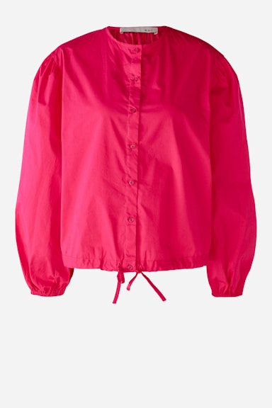 Bluse Elastischer Baumwollpopeline Oui Onlineshop