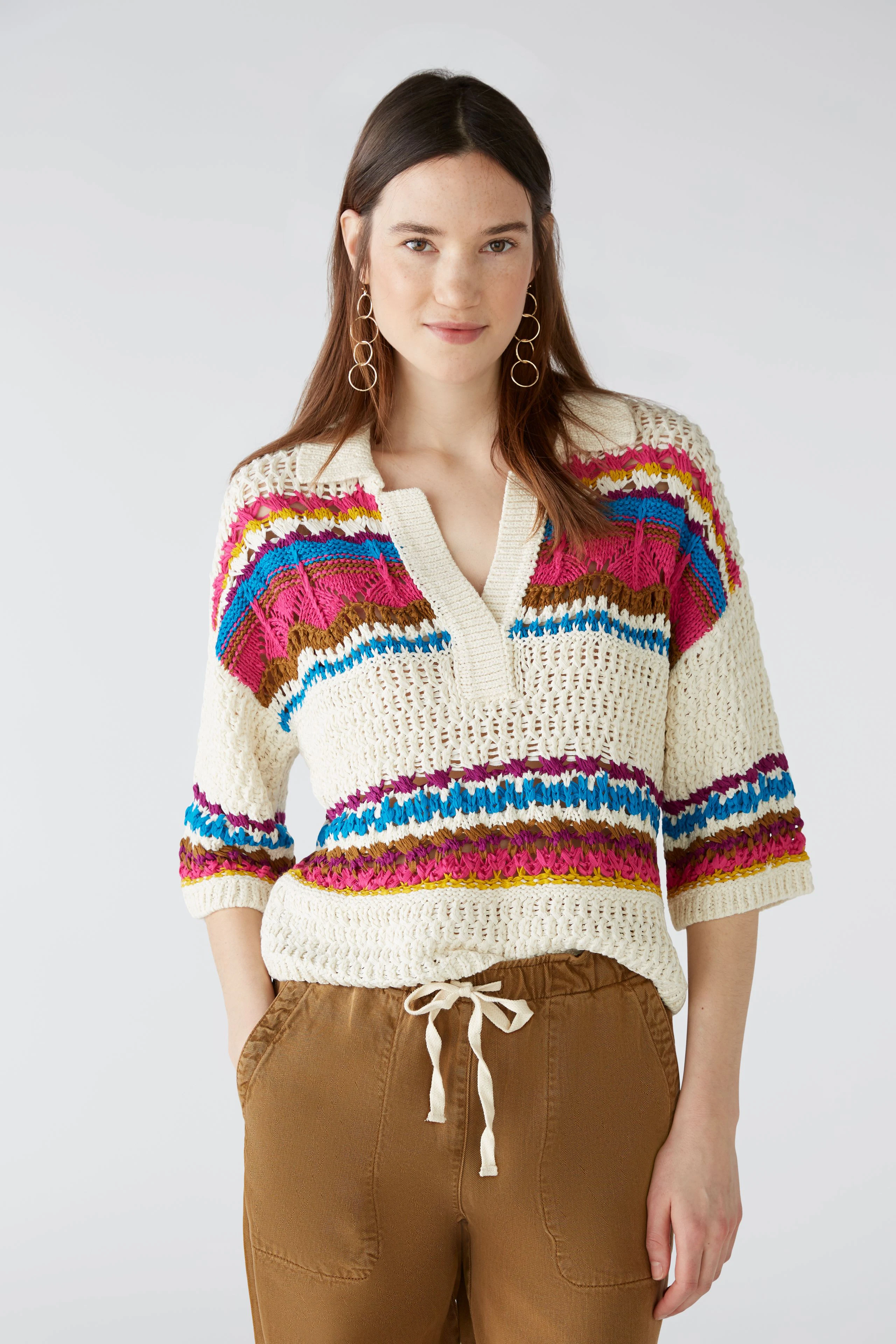 Pullover in Häkeloptik | OUI Onlineshop