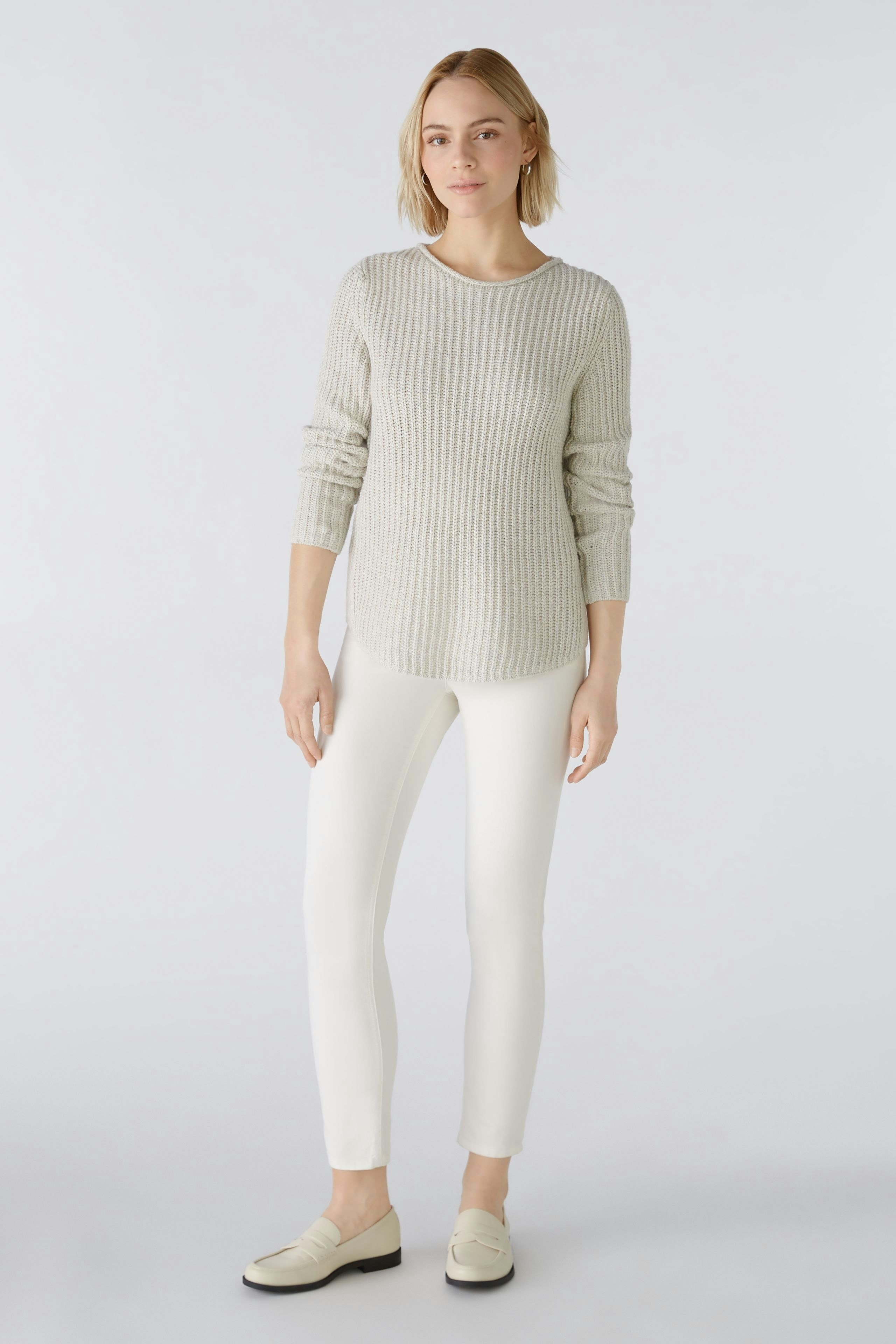 NAOLIN Pullover - light camel white