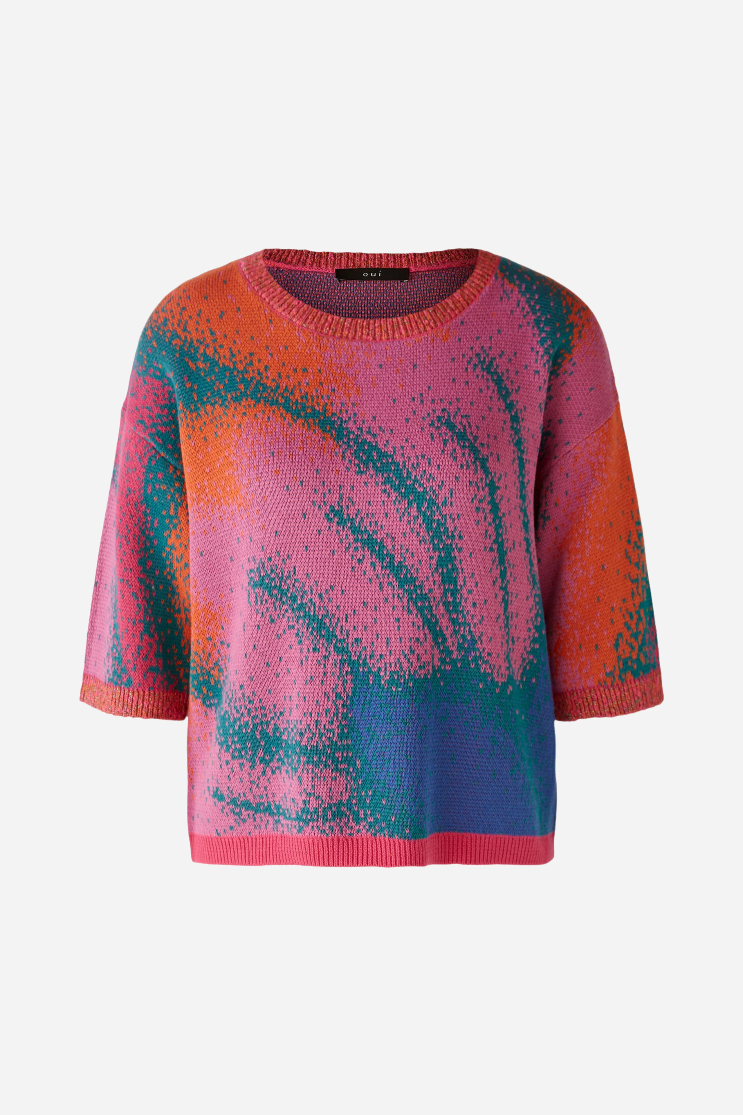 Pullover - pink orange